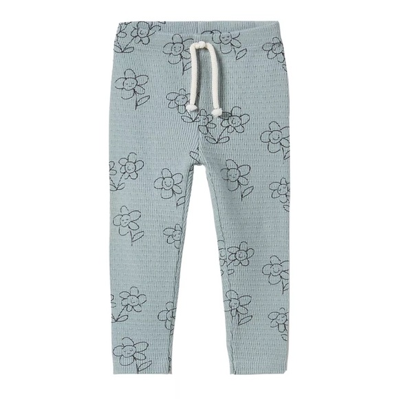 Zara | Matching Sets | Zara Daisy Textured Leggings In Blue With ...